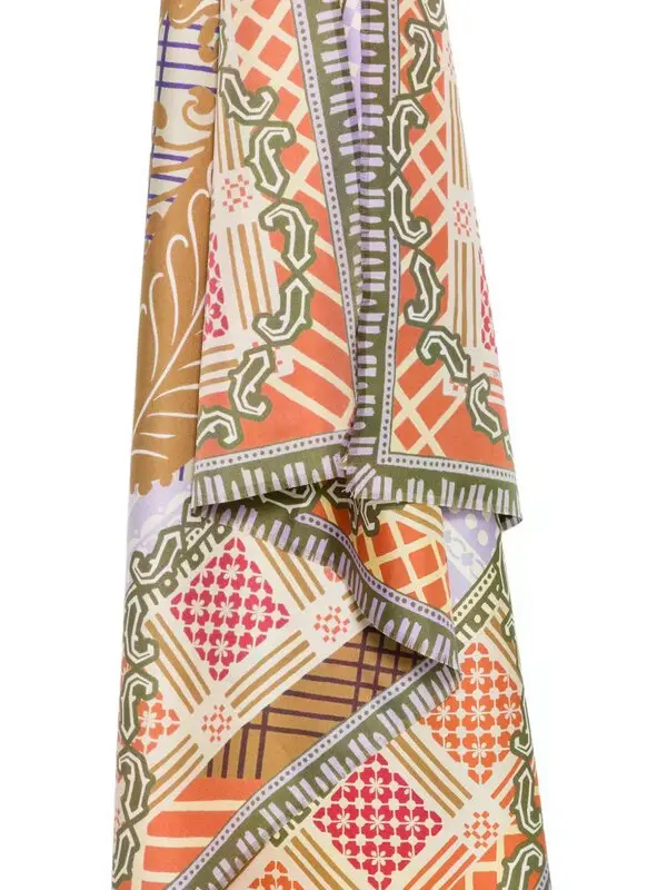 MANTERO 1902 Print Patchwork-effect Scarf