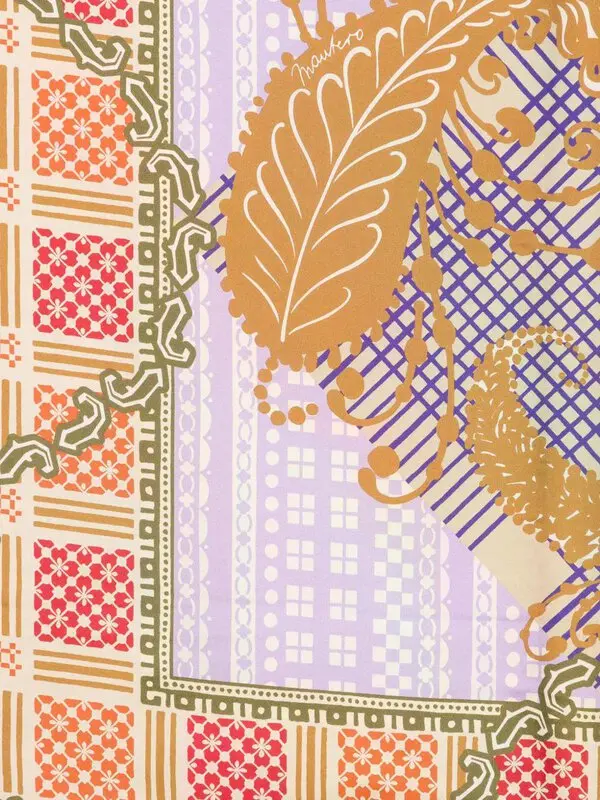 MANTERO 1902 Print Patchwork-effect Scarf