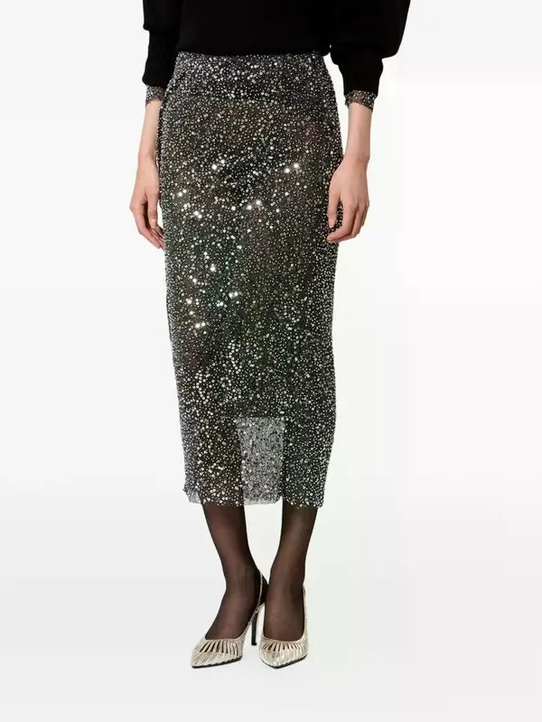 MARANT ETOILE Nejany Sequin-embellished Midi Skirt