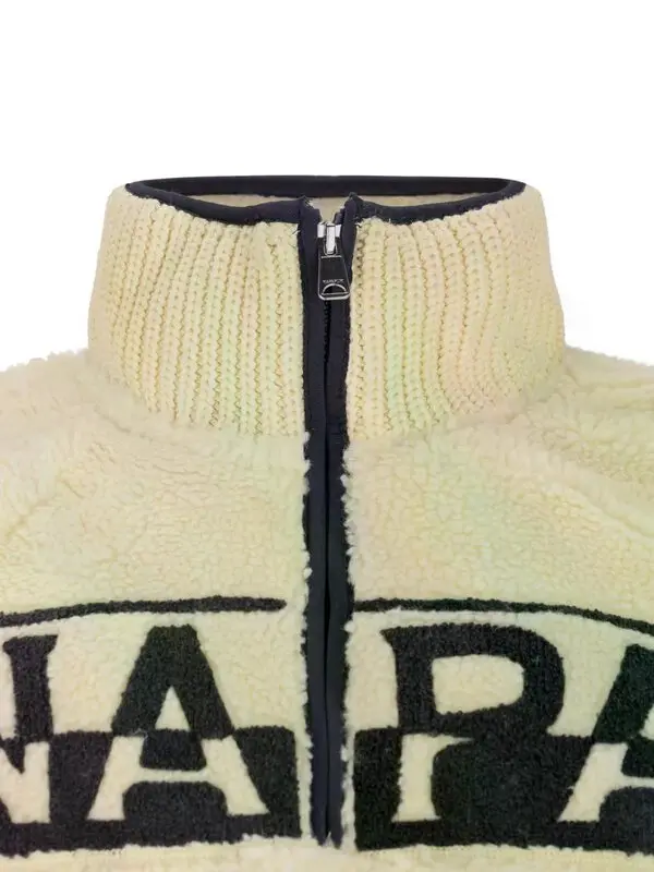NAPAPIJRI Logo-fleece Half-zip Sweater