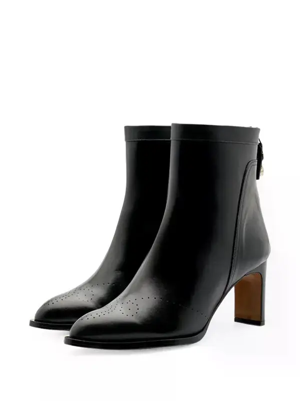 LOTTUSSE Smithson Perforated Leather Ankle Boots