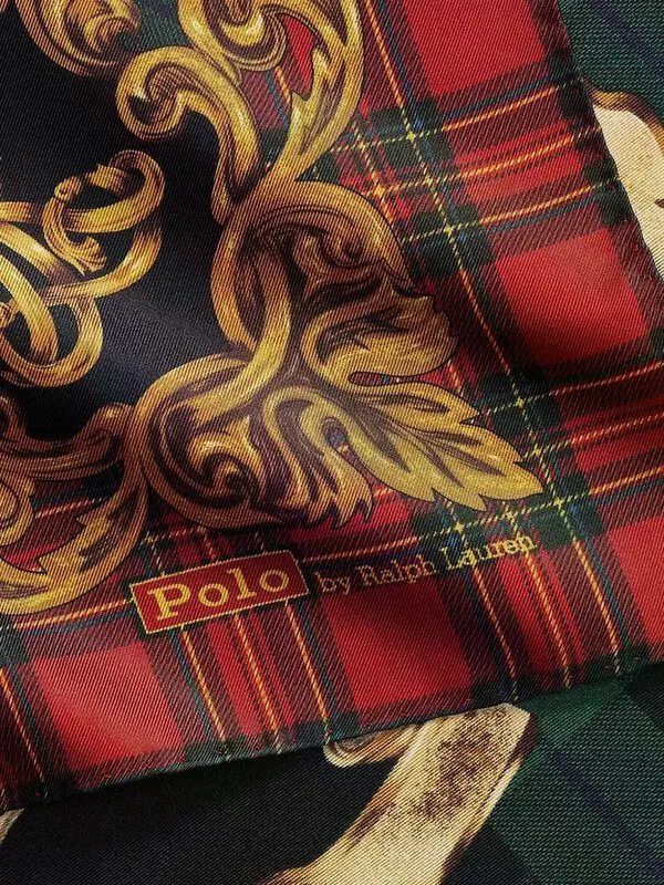 Polo Ralph Lauren Crest Silk Twill Square Scarf