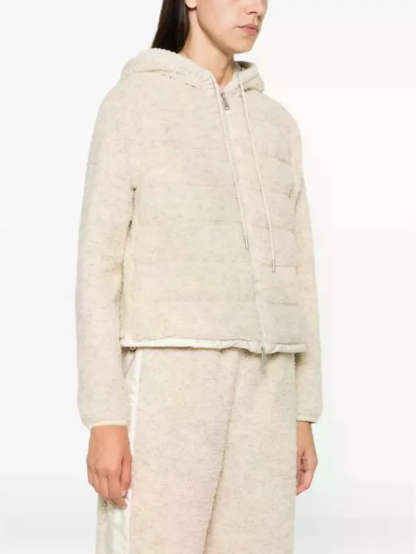 Moncler Quilted Fleece-texture Puffer Jacket