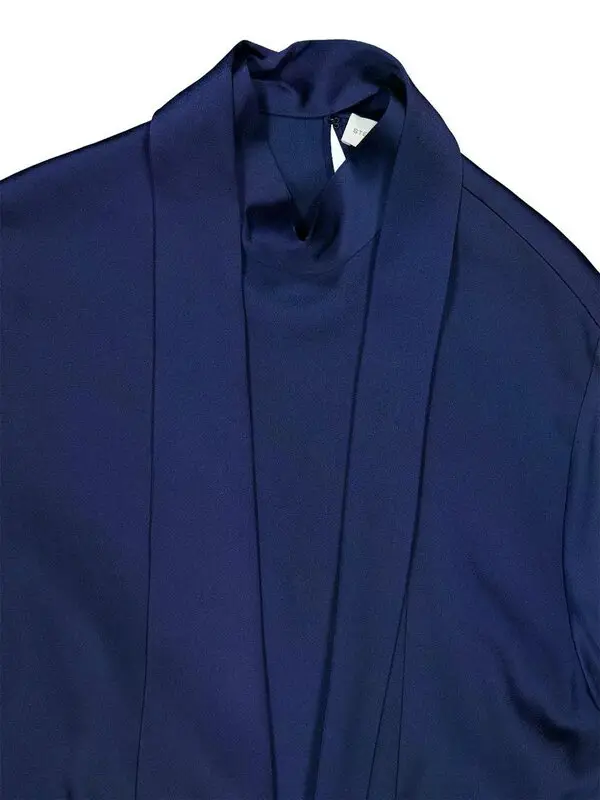 Stella McCartney Draped Satin-finish Midi Dress