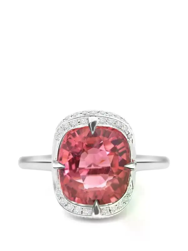 YI COLLECTION Aurora Pink Tourmaline And Diamond Ring
