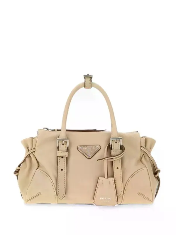Prada Karin Small Leather Bag - Neutrals
