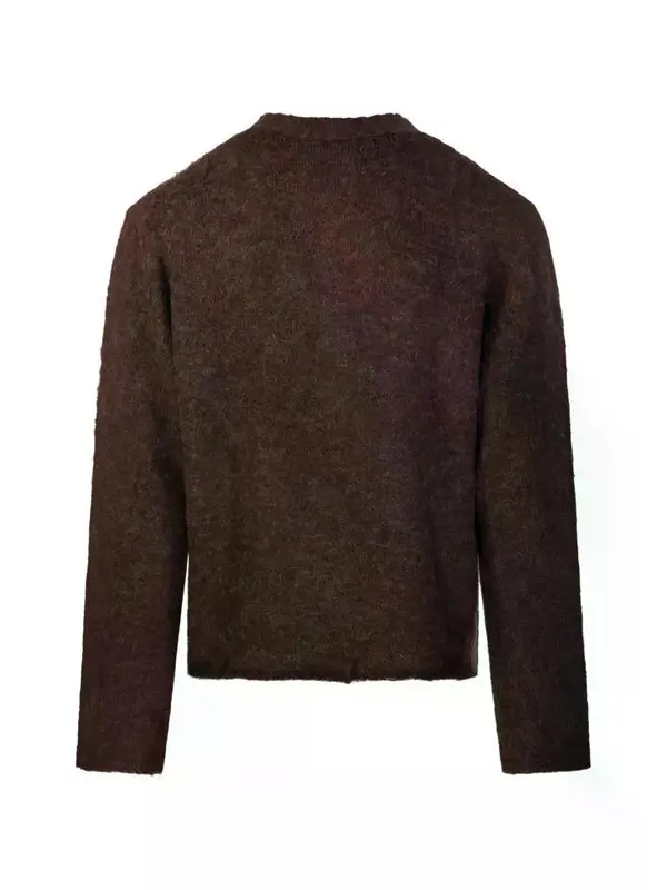 DIANA STUDIO Brushed-finish Henley Sweater - Brown