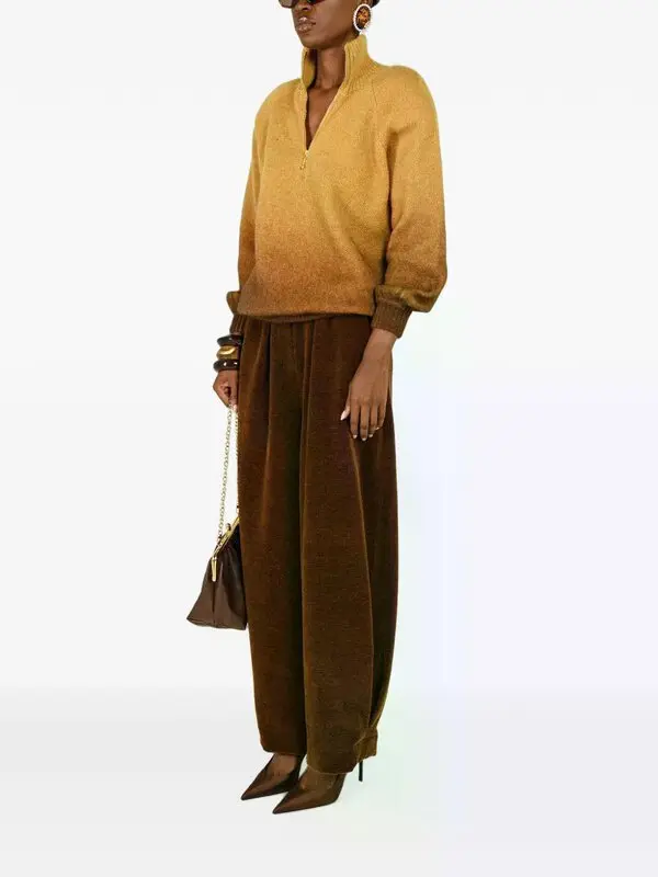 ROWEN ROSE Ombré-effect Mohair-blend Sweater