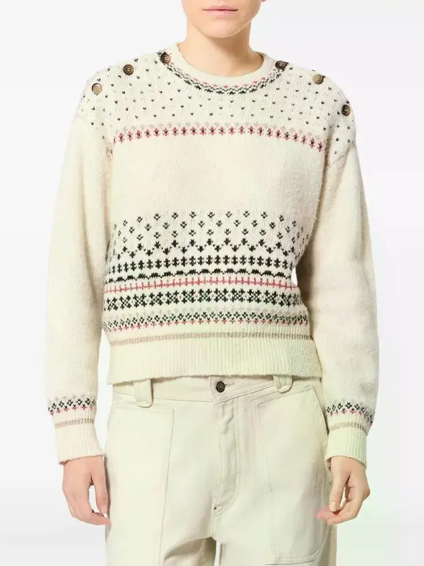 MARANT ETOILE Buttoned-shoulder Sweater