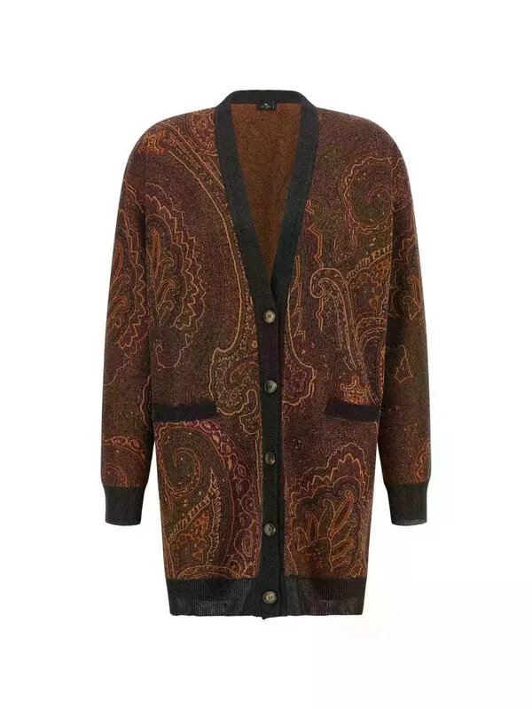 Etro Paisley Jacquard Cardigan
