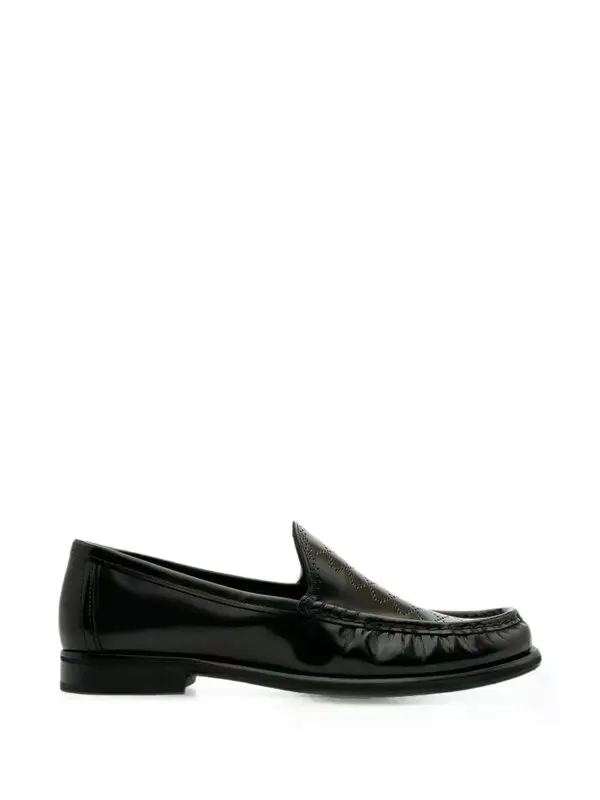 LOTTUSSE Lara Perforated Leather Loafers