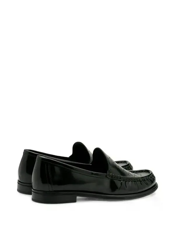 LOTTUSSE Lara Perforated Leather Loafers