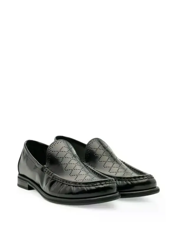 LOTTUSSE Lara Perforated Leather Loafers