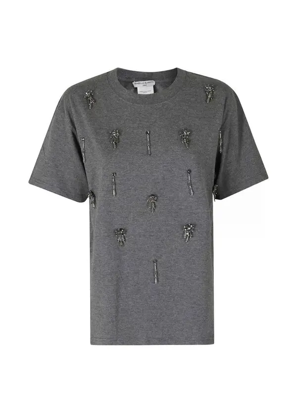 ISABELLE BLANCHE Embellished Cotton T-shirt