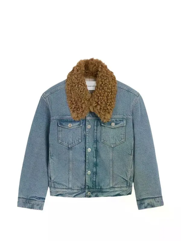 AMI Paris Denim Cotton Padded Trucker Jacket
