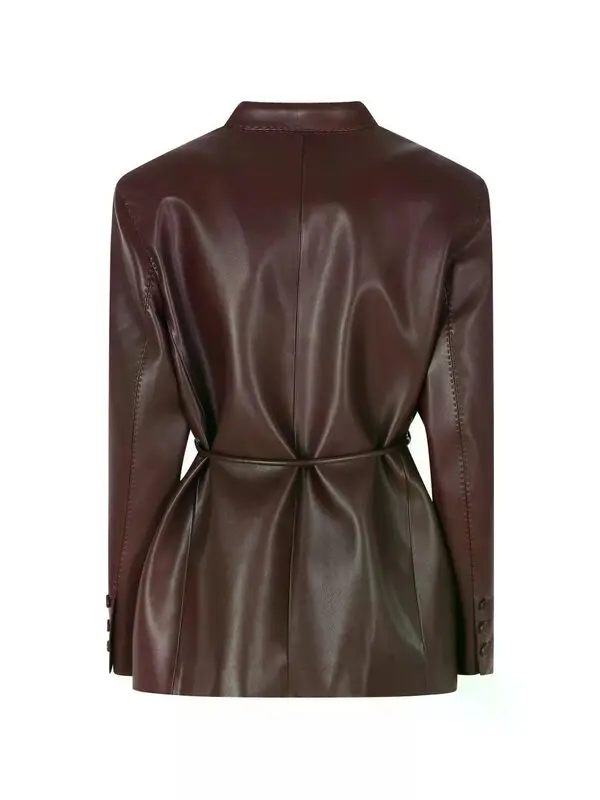 ISABELLE BLANCHE Belted Double-breasted Blazer