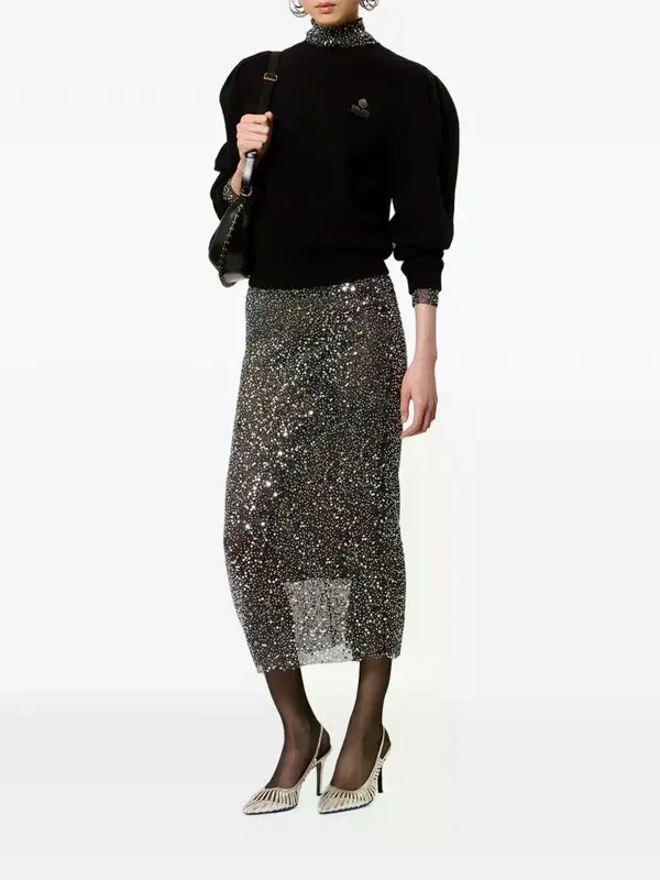 Isabel Marant Étoile Logo-embroidered Puff-sleeve Sweater
