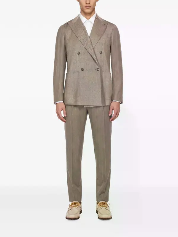 Tagliatore Double-breasted Peak-lapel Suit
