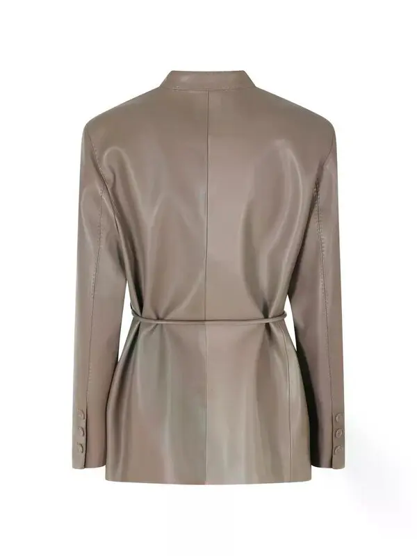 ISABELLE BLANCHE Belted Double-breasted Blazer