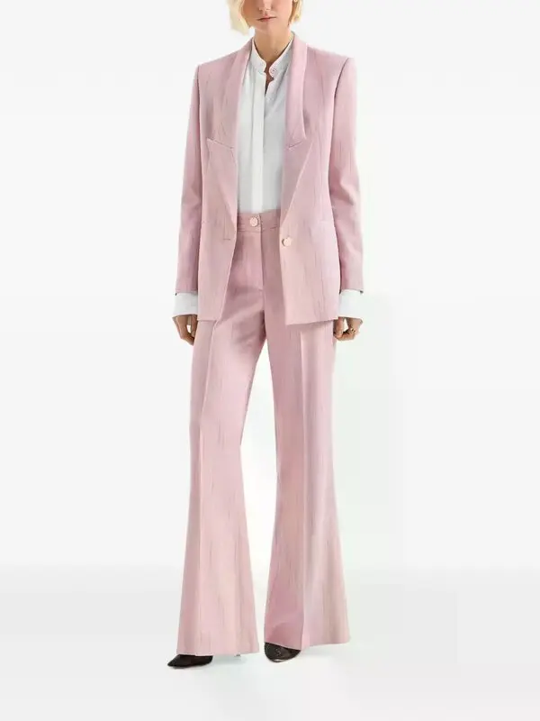 GENNY Pinstripe-pattern Flared Trousers