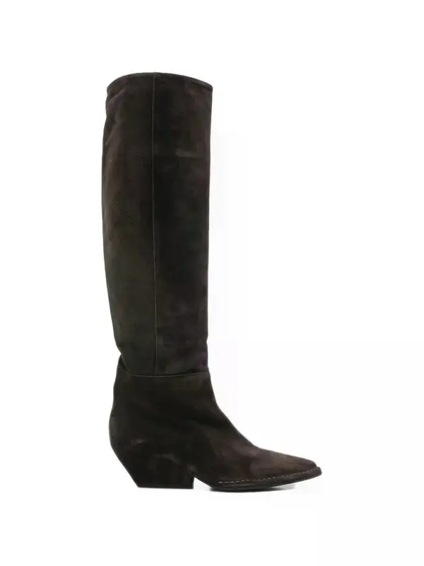 DEL CARLO Sonia Pointed-toe Suede Boots