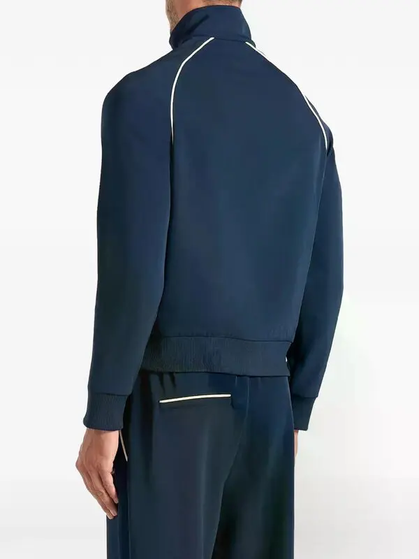 Manière De Voir Signature Piped Track Jacket Dark Navy