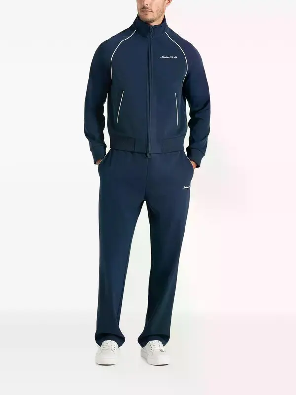 Manière De Voir Signature Piped Track Jacket Dark Navy - Blue