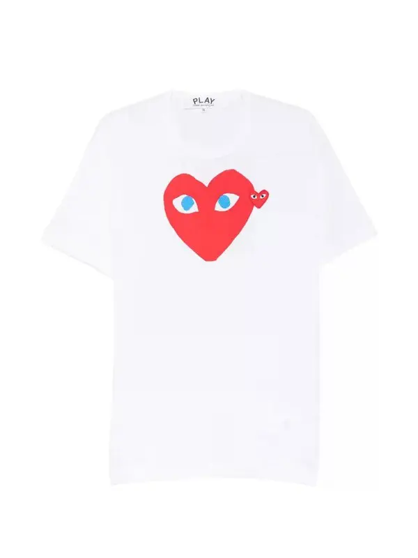 Play Comme Des Garcon Heart-print T-shirt