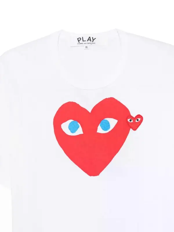 Play Comme Des Garcon Heart-print T-shirt