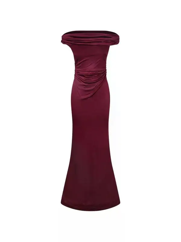 DANAME Off-shoulder Ruched Maxi Dress