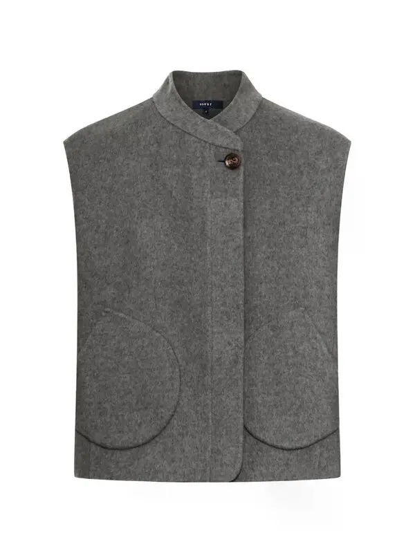 Soeur Adeline Boxy Gilet - Grey