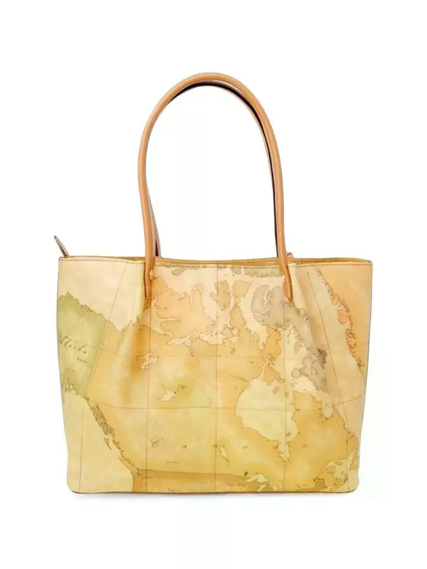 ALVIERO MARTINI 1° CLASSE Geo Classic World-map Tote Bag