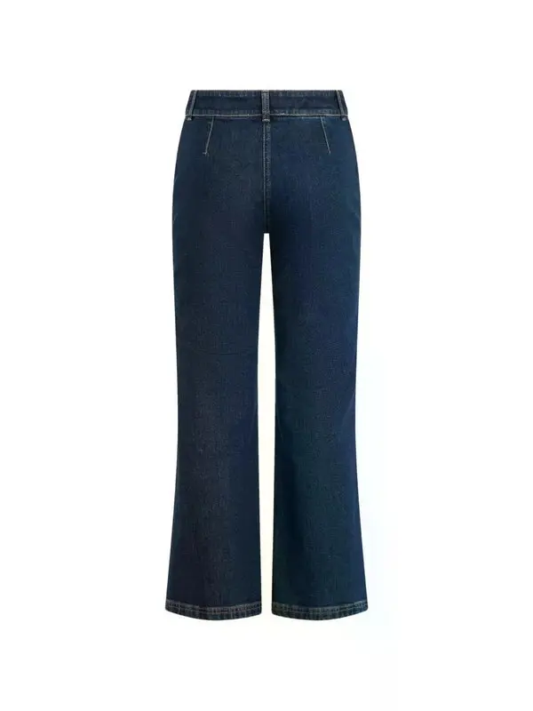 Moschino Zigzag-trim Flared Jeans