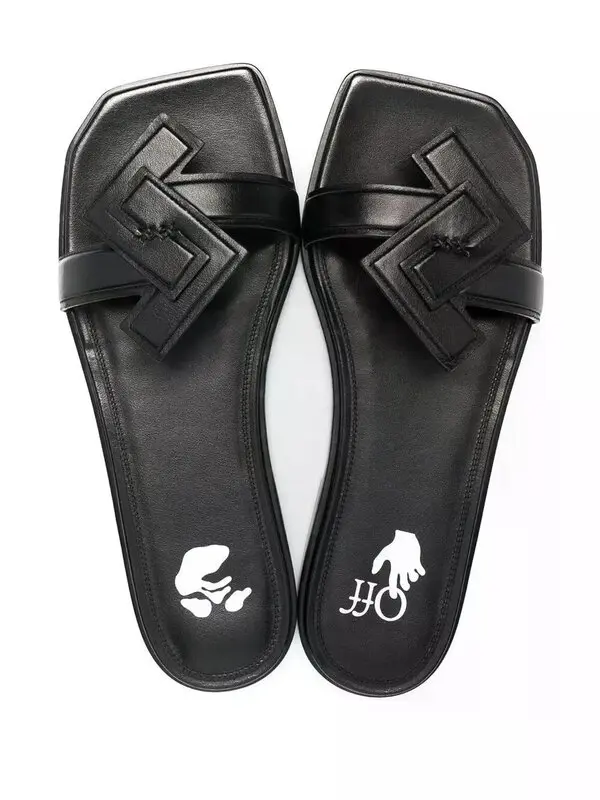 Off-White Arrows-motif Sandals - Black