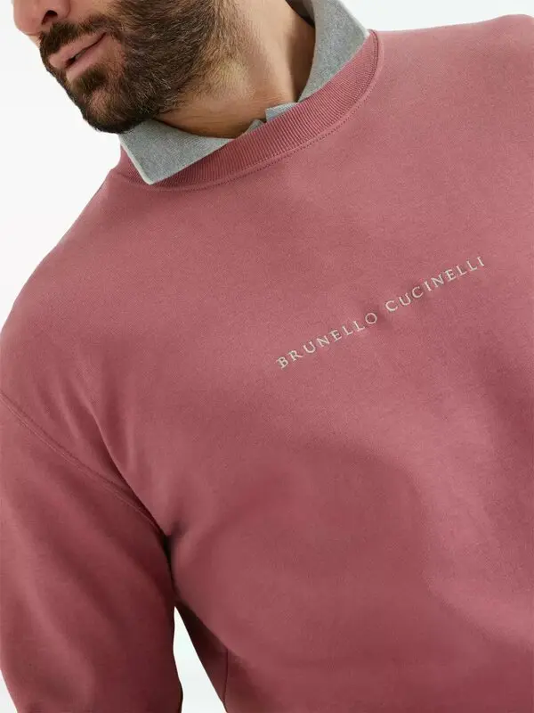Brunello Cucinelli Logo-embroidered Sweatshirt