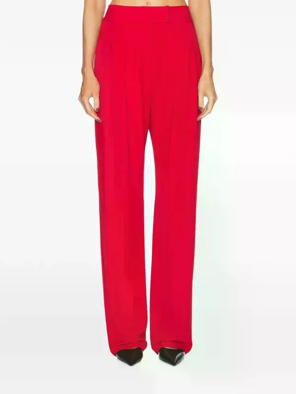 THE SEI Double-pleat Trousers - Red