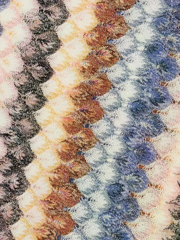 Missoni Zigzag-knit Fringed Scarf
