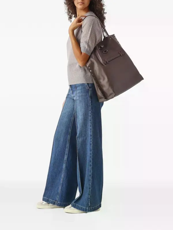 TWINSET Seam-detail Wide-leg Jeans