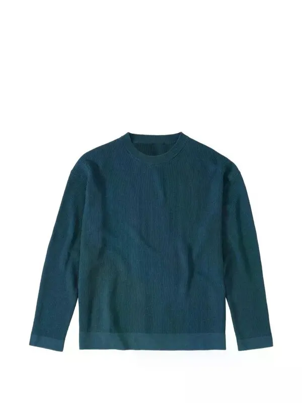 Closed Rib-knit Dropped-shoulder Sweater