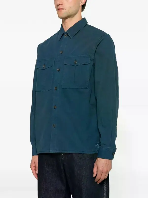 Paul Smith Organic-cotton Shirt Jacket - Blue