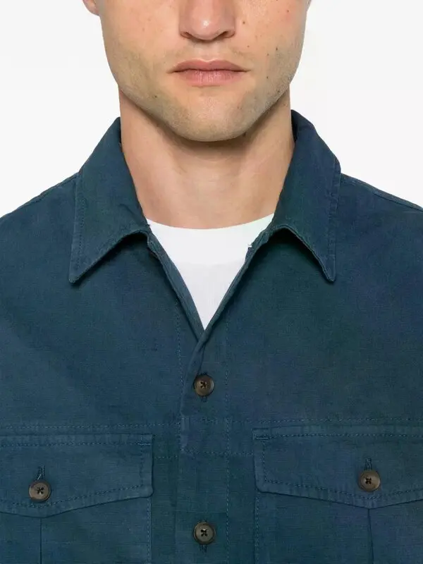 Paul Smith Organic-cotton Shirt Jacket - Blue