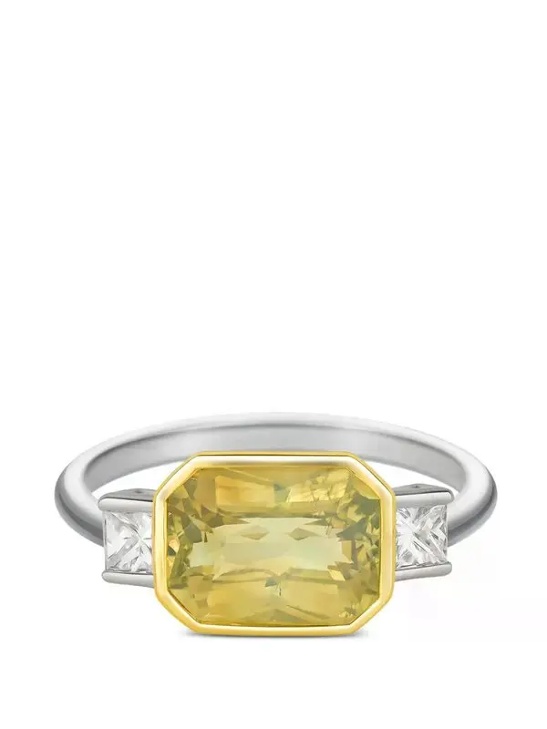 YI COLLECTION Forever Chrysoberyl And Diamond Ring - Silver