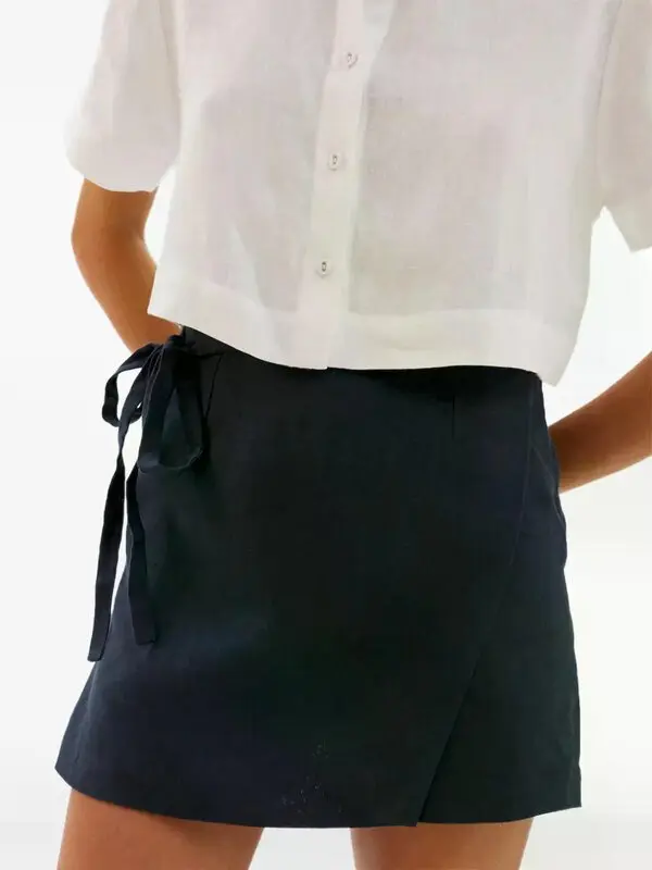 Casa Raki Adela Wrap Mini Skort - Blue