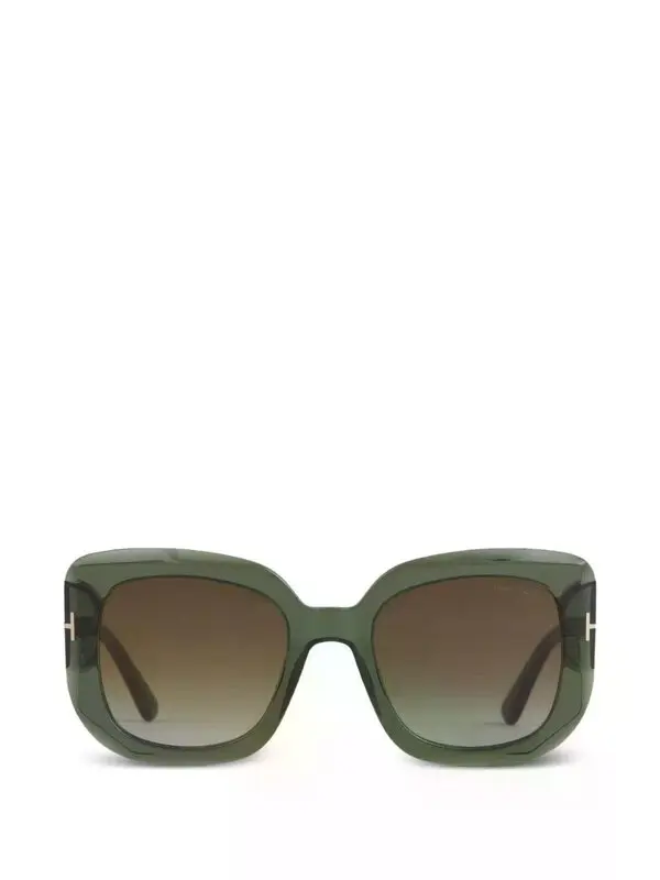 TOM FORD Square-frame Sunglasses - Green