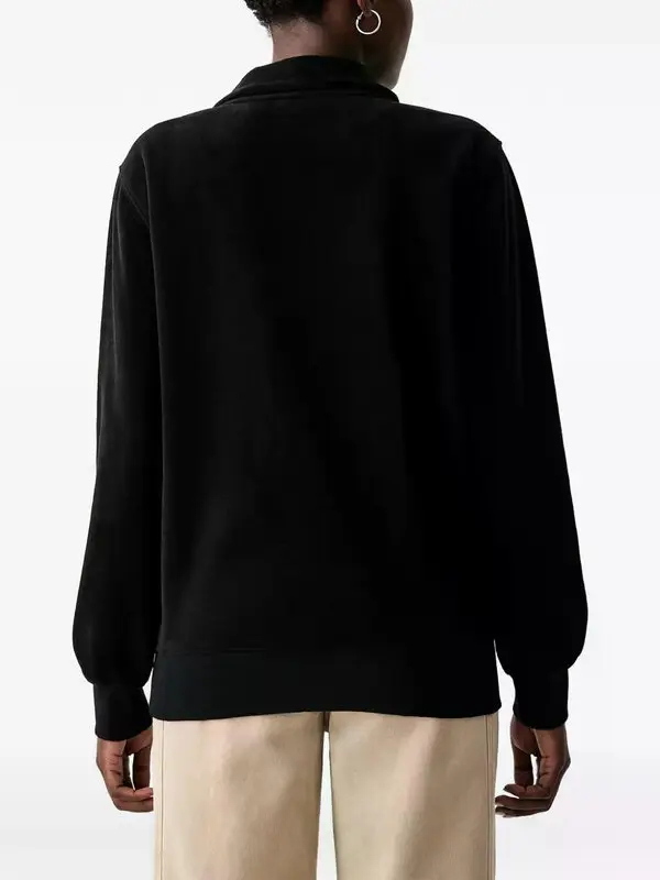 LEVI'S Logo-embroidered Quarter-zip Sweater