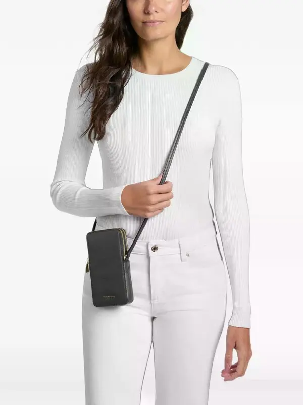 Michael Kors Jet Set Small Pebbled Leather Smartphone Crossbody Bag
