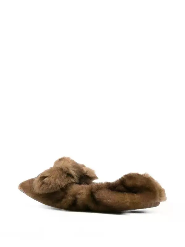 Zimmermann Shearling Ballet Flats