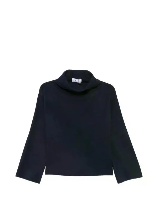 NIU High-neck Long-sleeve Sweater