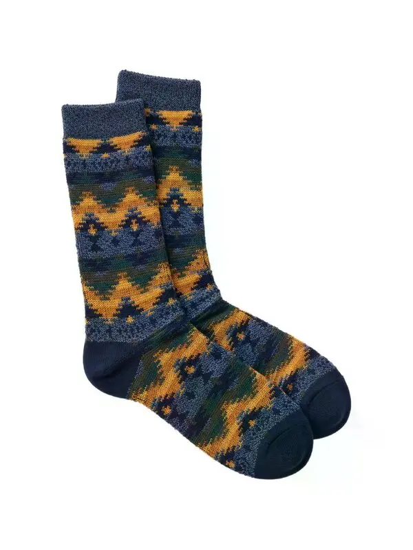 Anonymous Ism Wigwam Jq Crew Geometric-pattern Socks
