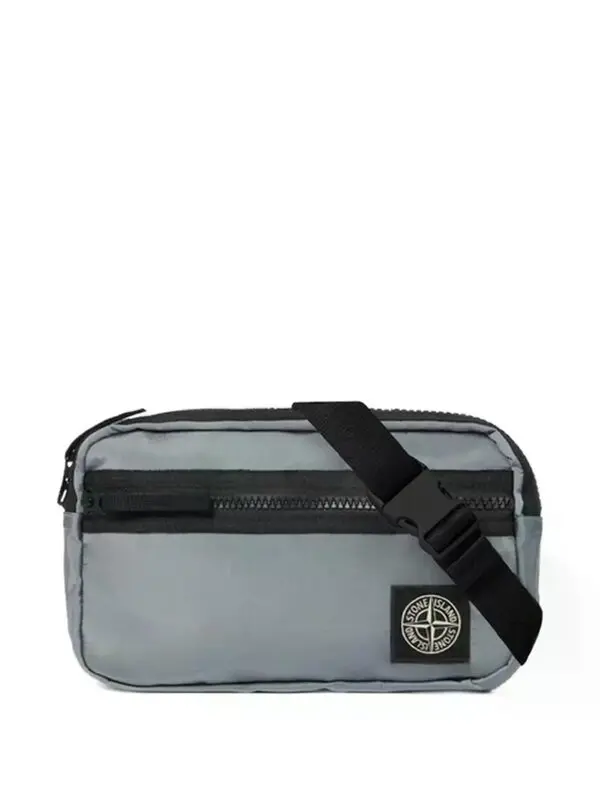 Stone Island 9200014 Coated Nylon-metal In Econyl® Belt Bag - Grey
